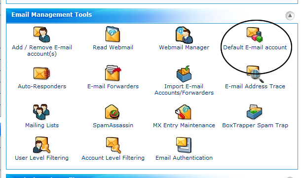 Creating A Default Email Address In Your Cpanel Knowledgebase Verve Hosting Inc